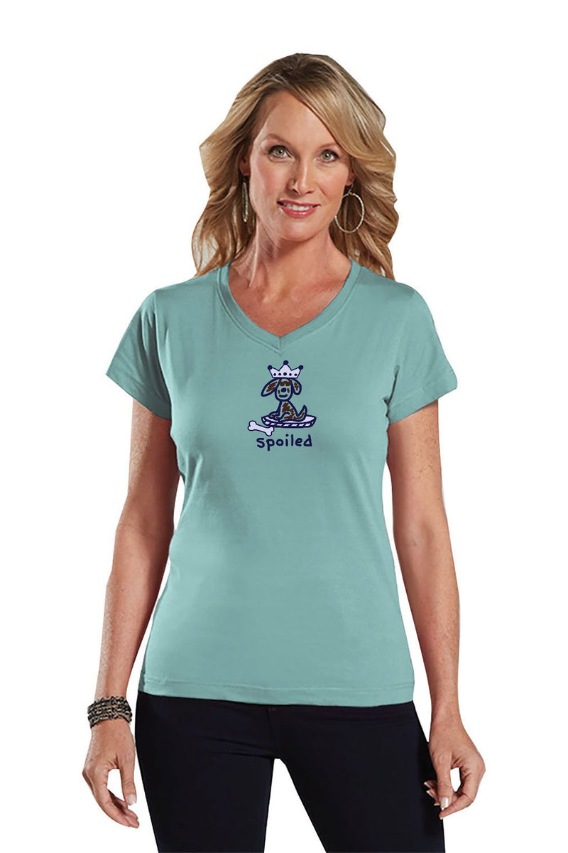 Spoiled Ladies V-Neck – Roth Shirt Co.